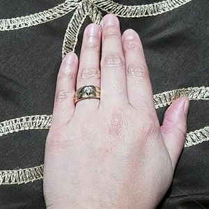 Jewelry | Real Diamond Engagement Ring9251k Fc Stamped | Poshmark